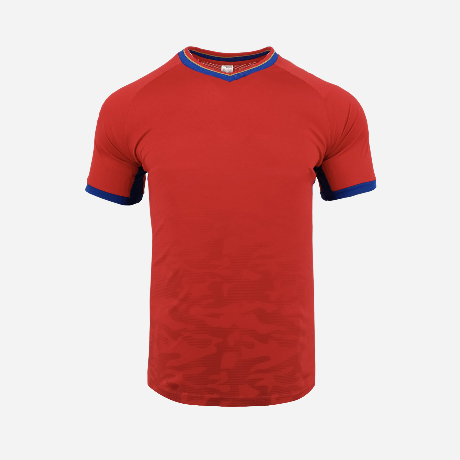 Personalize Men Soccer Jersey V – Red – CasualSelect