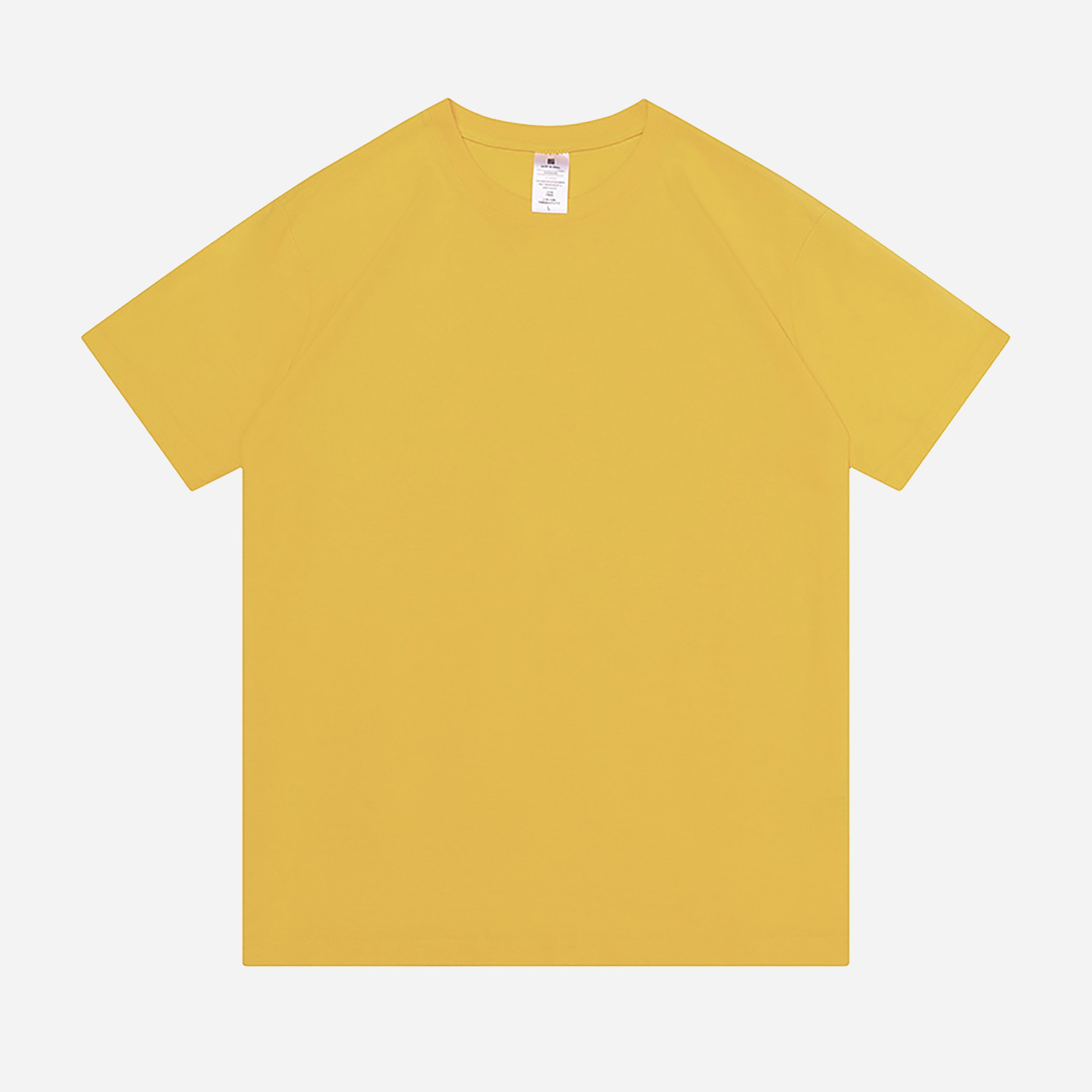 Cotton Men T-Shirt II – Bright Yellow – CasualSelect